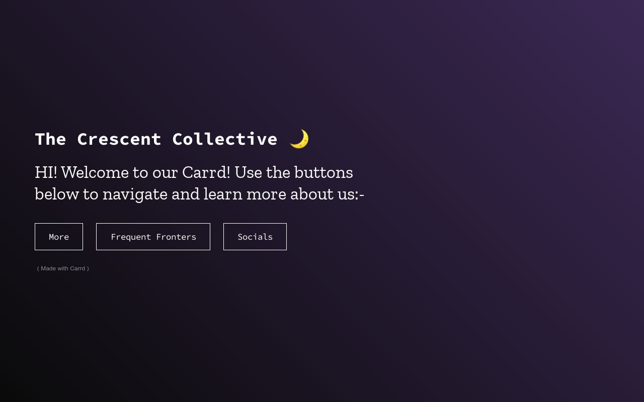 Crescent System Carrd